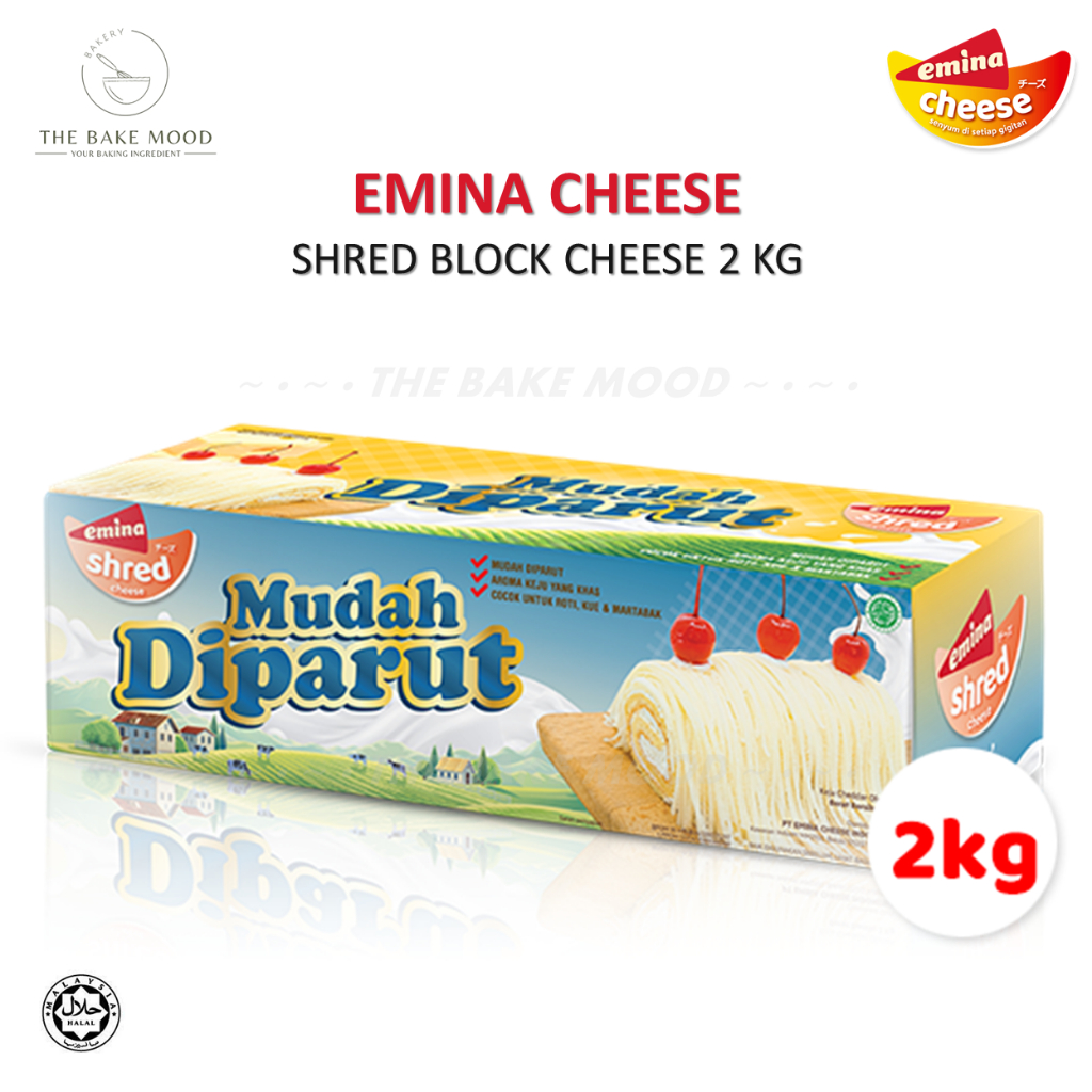 Emina Block Shred Cheese 2kg [HALAL] | Shopee Malaysia