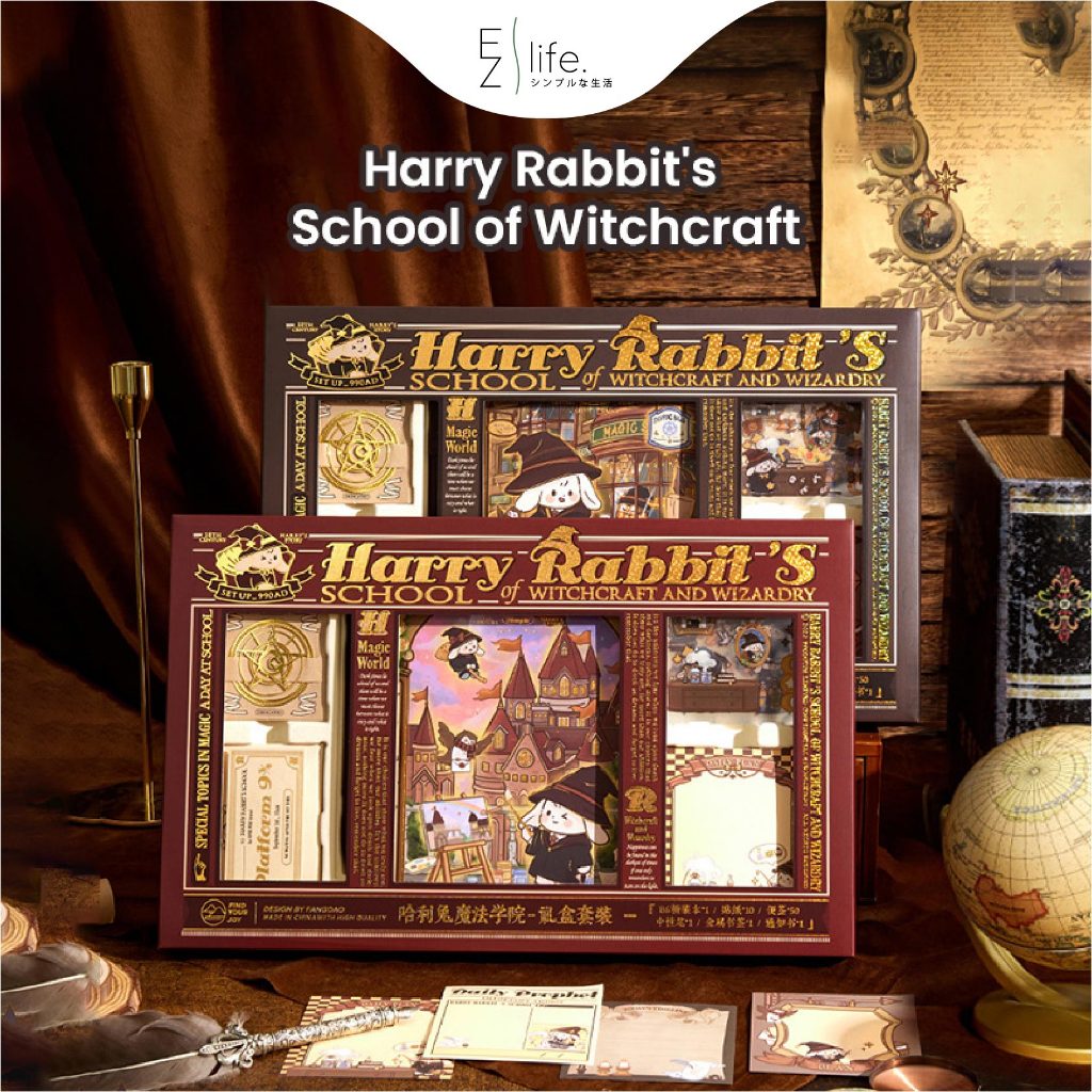 Clearance Harry Rabbit's School of Witchcraft Wizard Cute Handbook ...