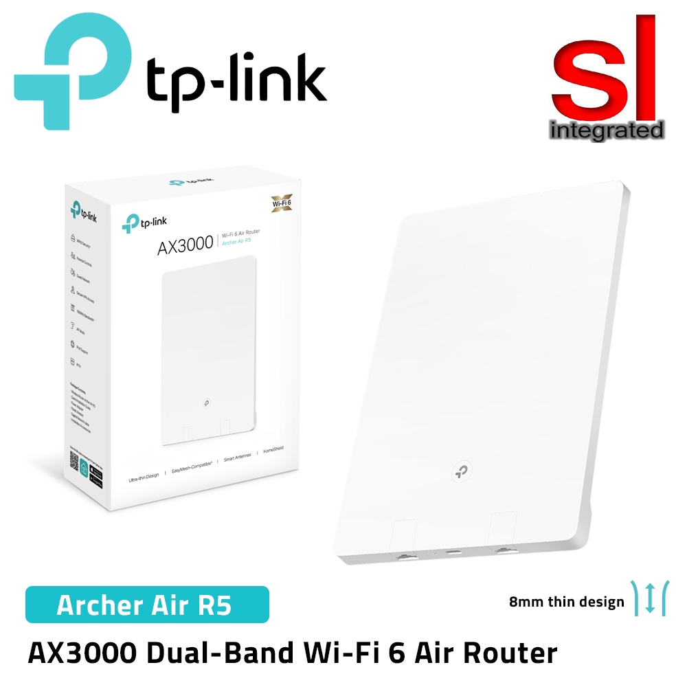 TP-link Archer Air R5 AX3000 Dual-Band Wi-Fi 6 Air Router Slim Design ...