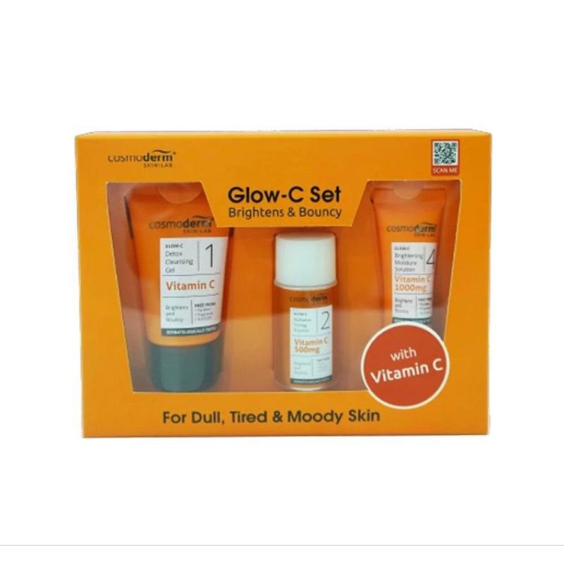 COSMODERM GLOW C MINI SET (EXP 11/2024) | CLEANSING GEL + BRIGHTENING ...
