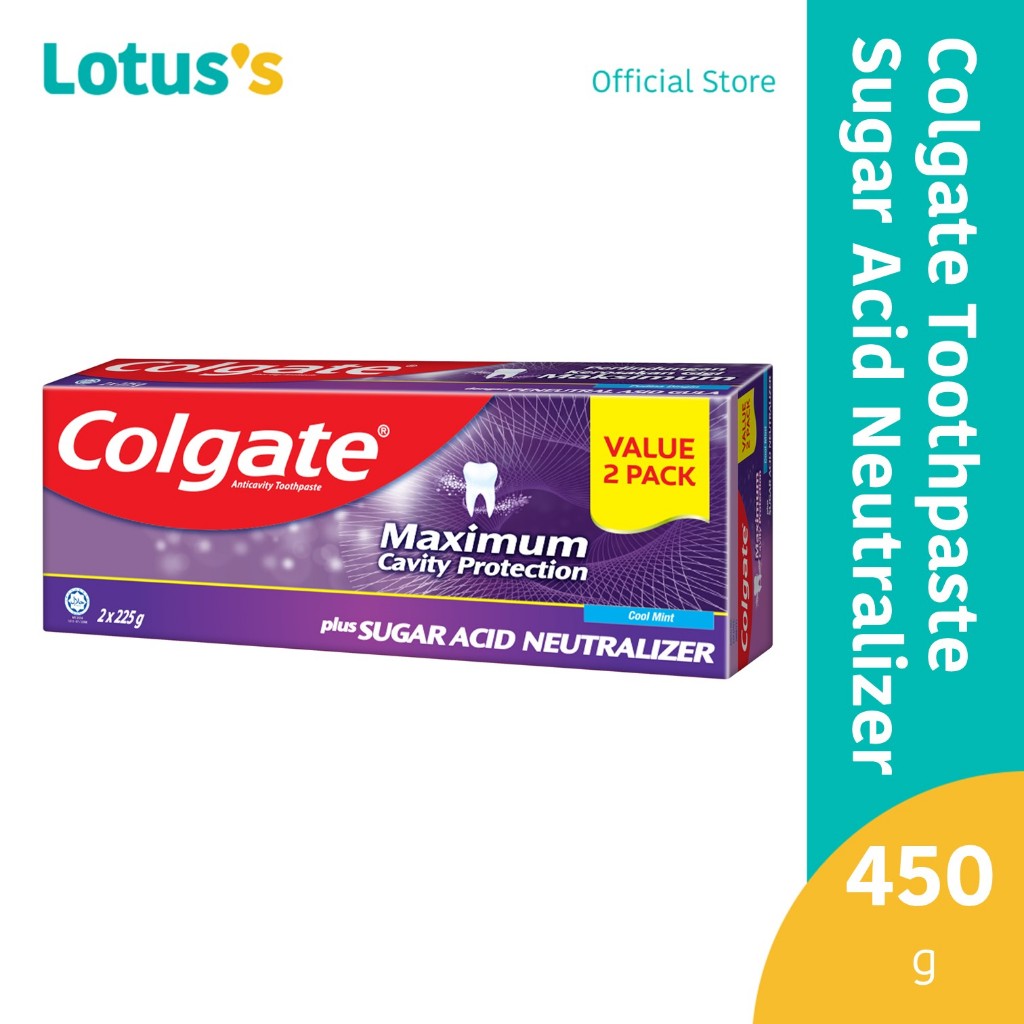 Colgate Cool Mint Maximum Cavity Protection Plus Sugar Acid Neutralizer ...