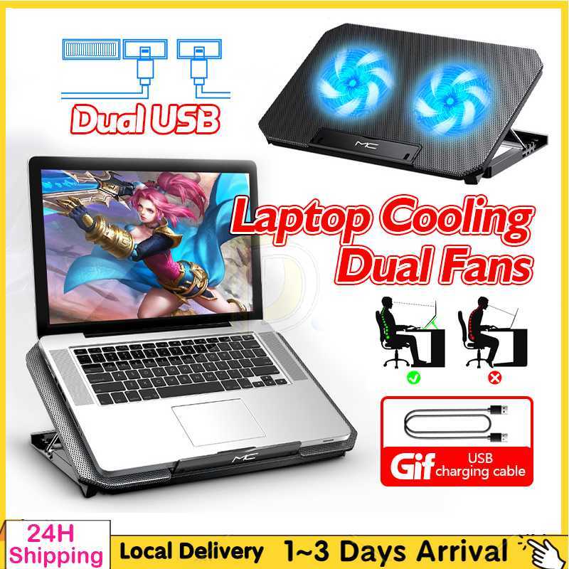 🔥Laptop Cooler For Notebook Cooling Fan Laptop USB Fan Radiator Lift ...