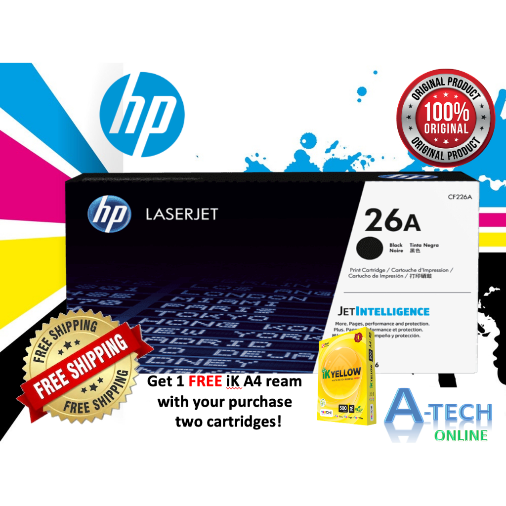 Genuine HP 26A / CF226A Original Toner Cartridge | Shopee Malaysia
