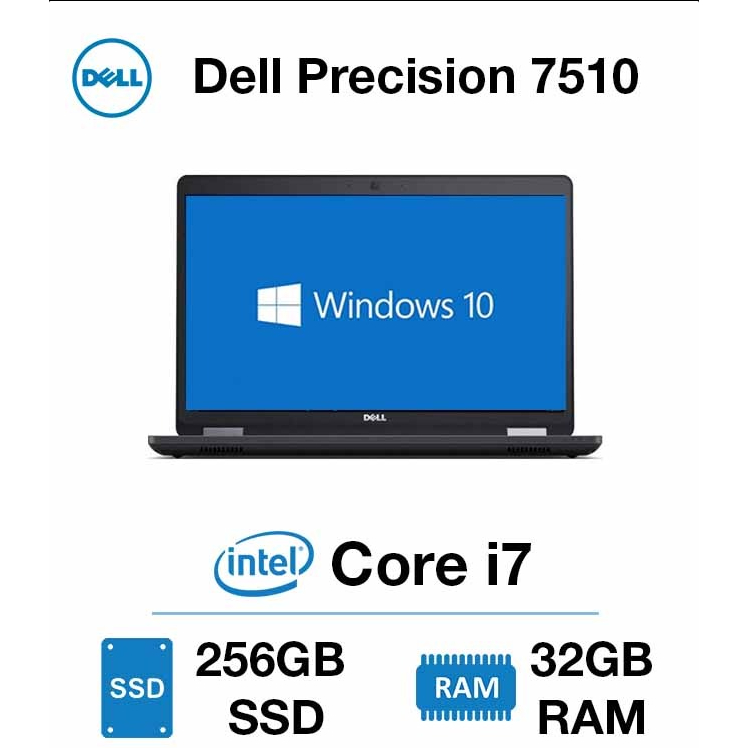 Dell Precision 7510 | intel core i7 6th Gen | 32GB RAM | 256GB SSD | 15 ...