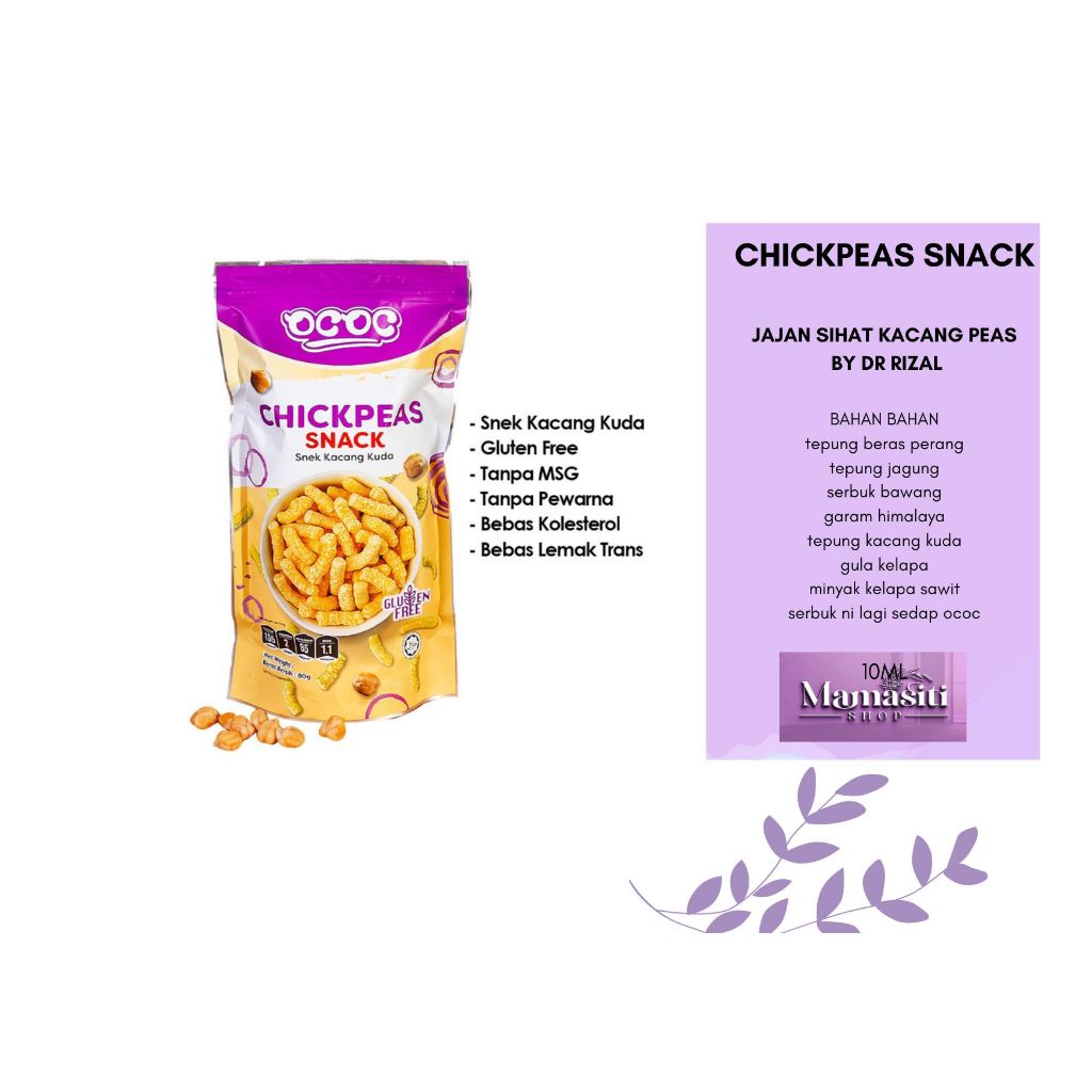 ChickPeas Snack By Dr Rizal Jajan sihat kacang kuda healthy snacking ...