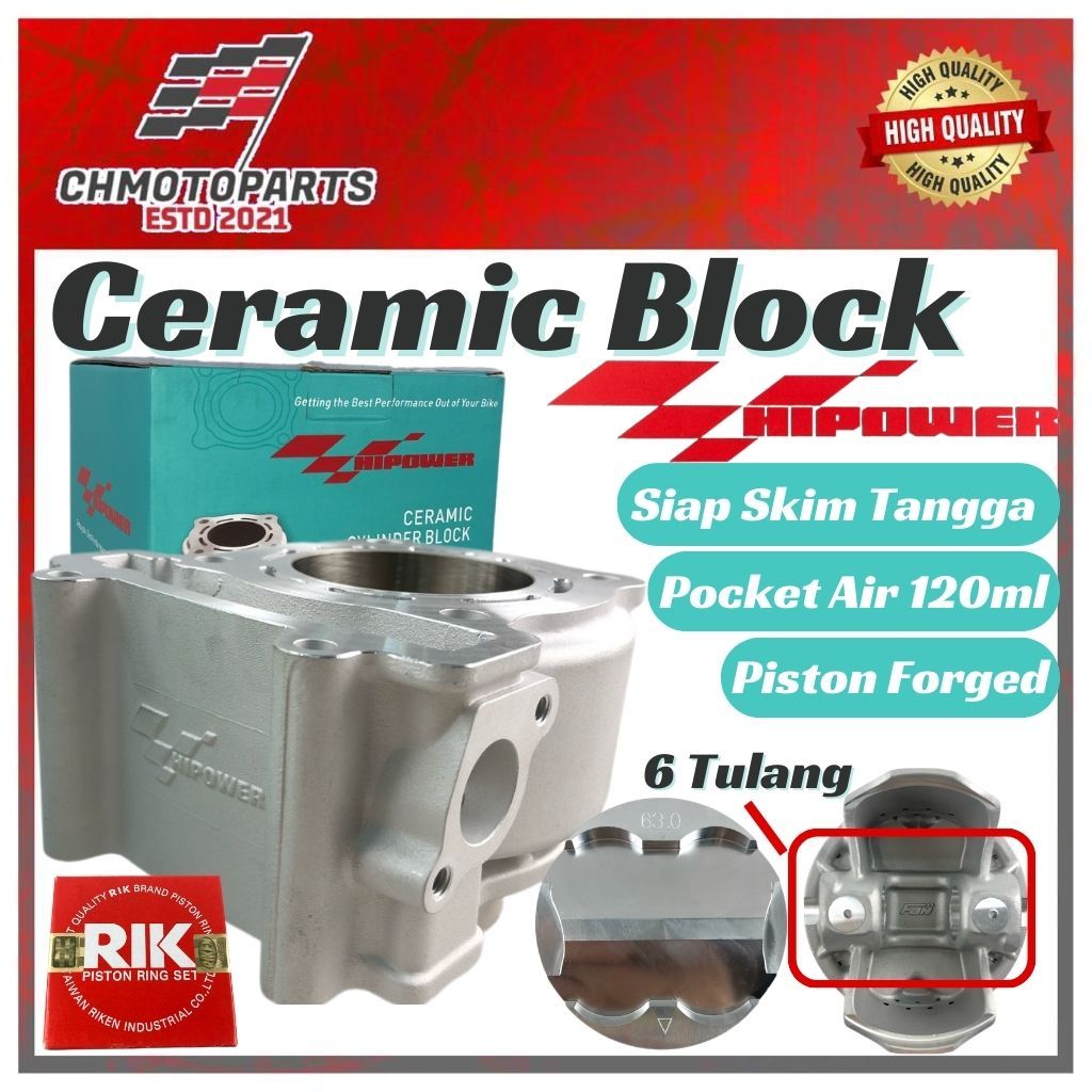 HIPOWER Block Racing Ceramic Y15ZR LC135 Y16ZR 63mm 65mm 68mm 70mm 72mm ...