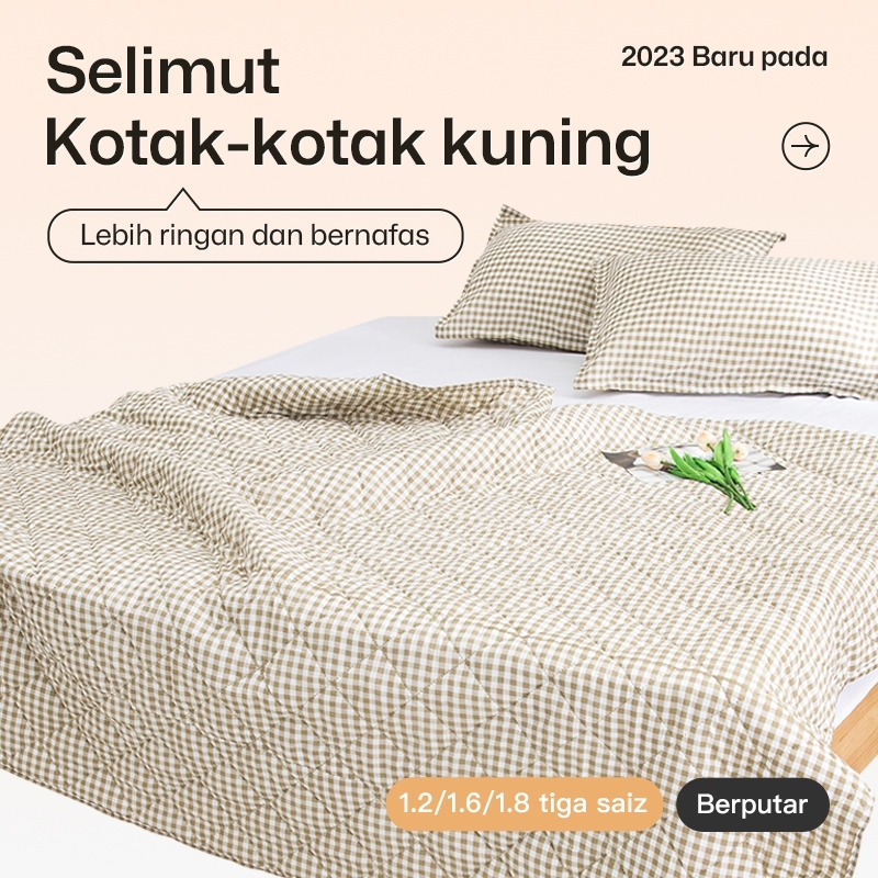HARMONY Blanket Quilt Bedcover Selimut Lembut Selimut Tipis Blanket ...