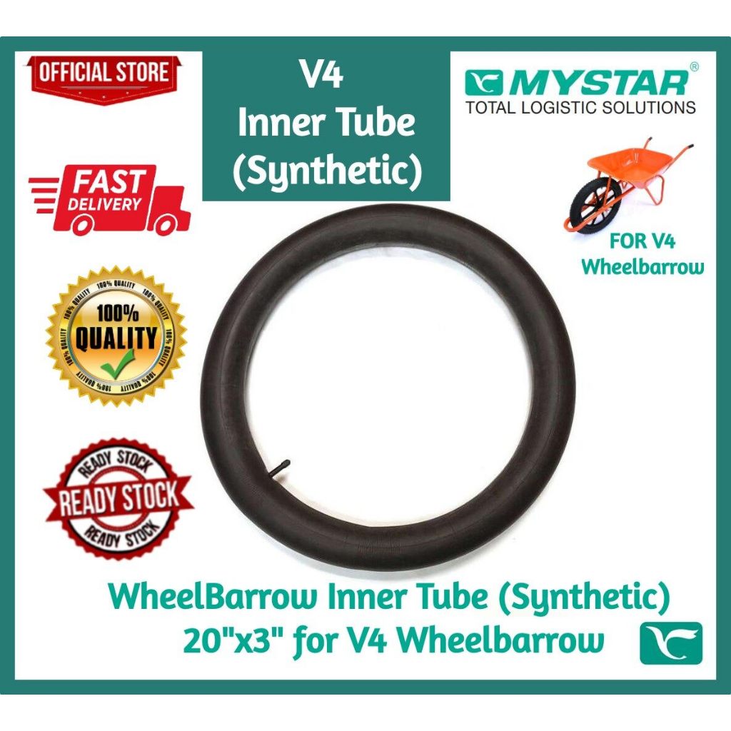 PRESTAR Wheel Barrow Inner Tube (Synthetic) 20"x3" for V4 Wheelbarrow ...