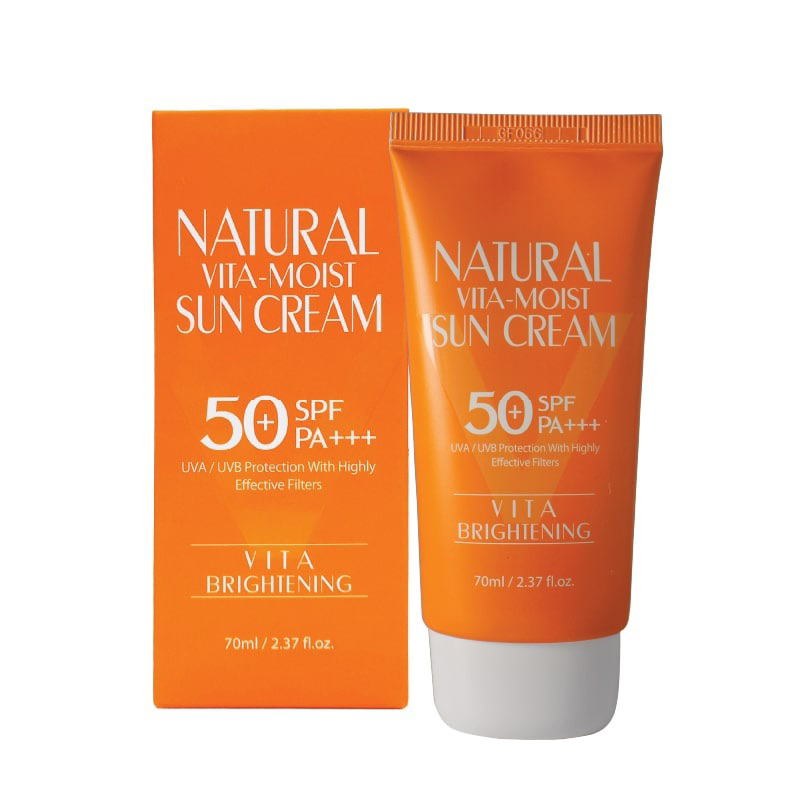 Natural Vita-Moist Suncream SPF50+ PA +++ 70ml || BRIGHTENING | Shopee ...