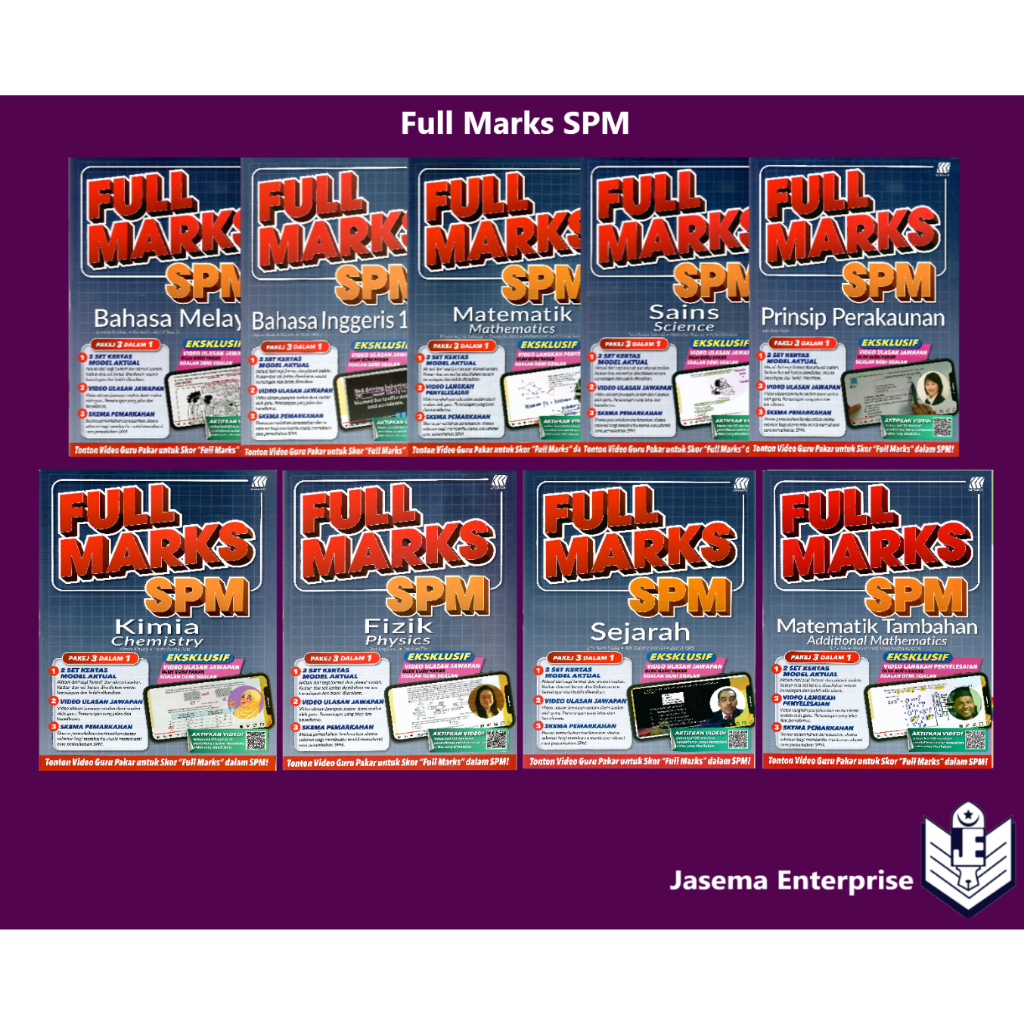 Full Marks SPM Bahasa Melayu | English | Matematik Tambahan | Sains ...