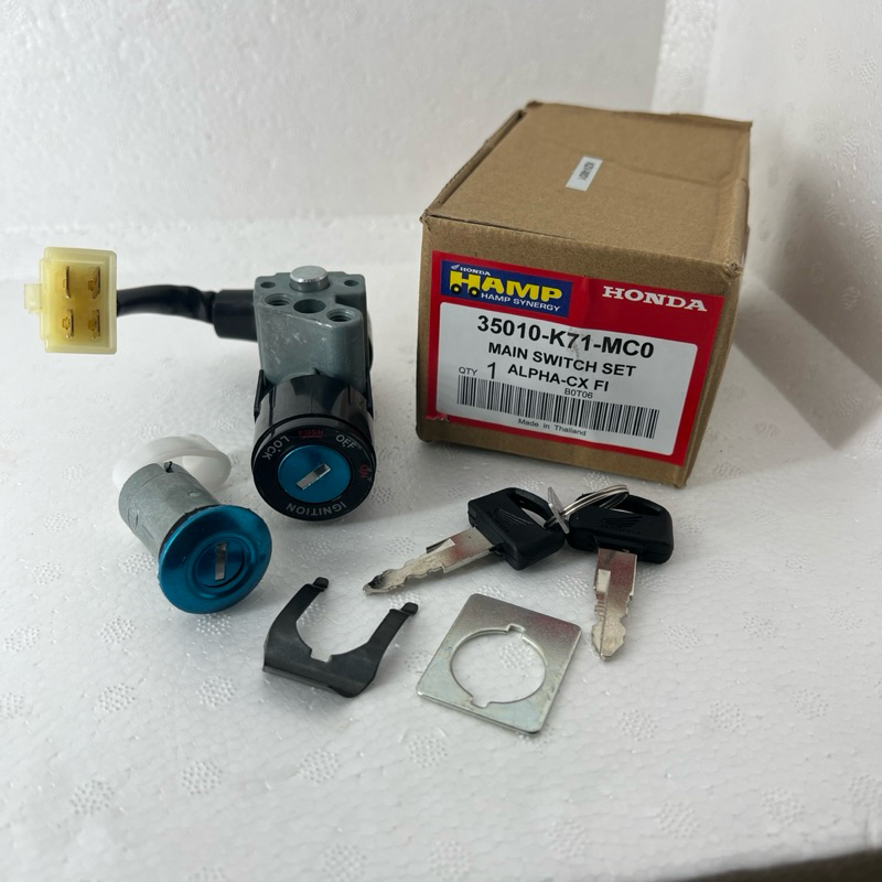 HONDA WAVE ALPHA-CX FI CX110 FI MAIN SWITCH SET ORIGINAL THAILAND KUNCI ...