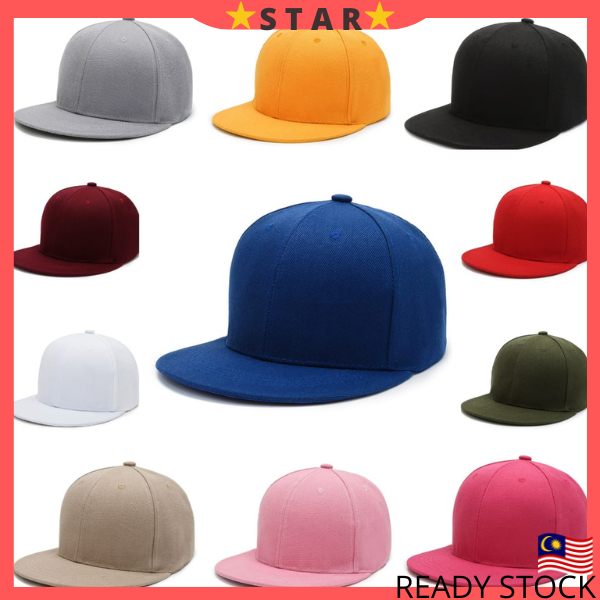 Baseball Caps Adult Flat Peak Hip Hop Fitted Hat Unisex Snapback Cap ...