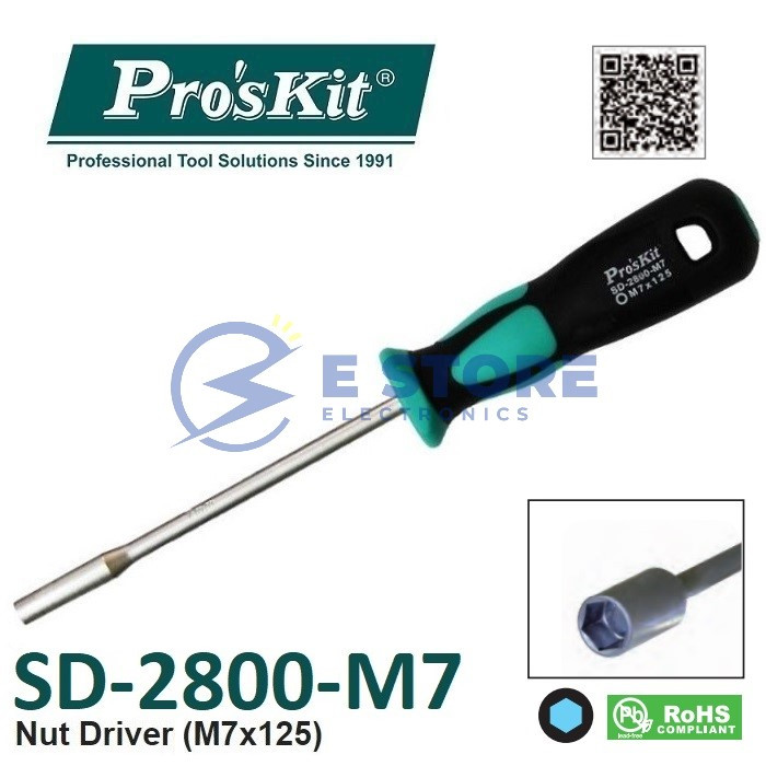Pro'sKit SD-2800-M7 Nut Driver - M7 x 125mm (Taiwan) | Shopee Malaysia