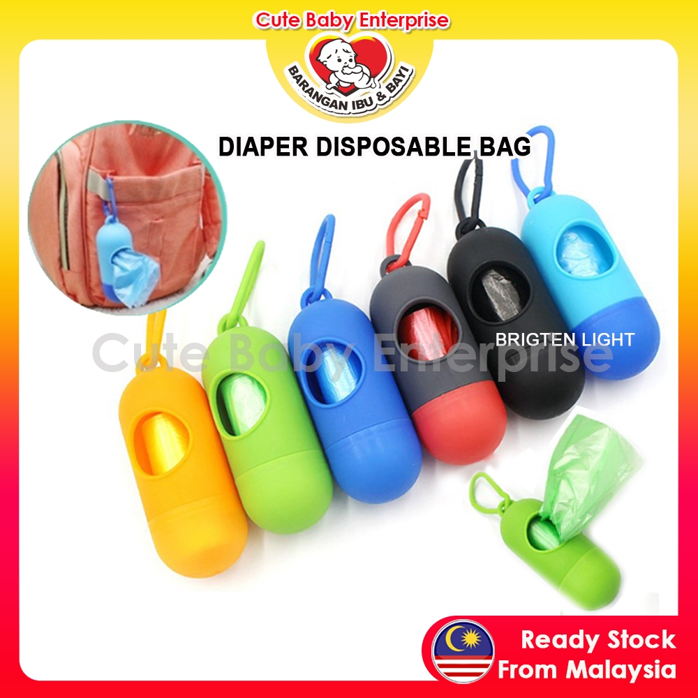 Portable Diaper Disposal Plastic Dispenser & Refill Roll Diaper Bag ...