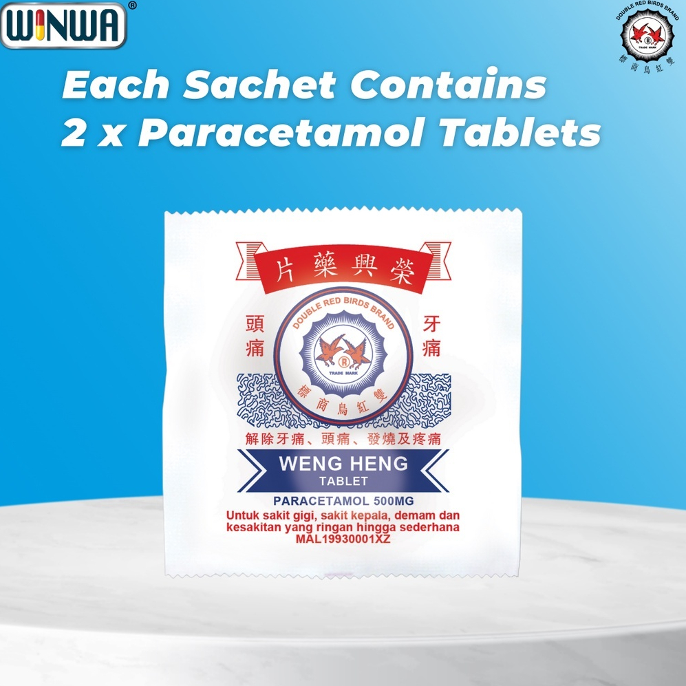 weng heng paracetamol 500mg tablet For Fever, Headache & tooth Pain ...