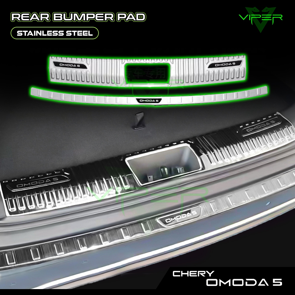 Chery Omoda 5 Stainless Steel Rear Bumper Guard Pad Plate Step Scuff ...
