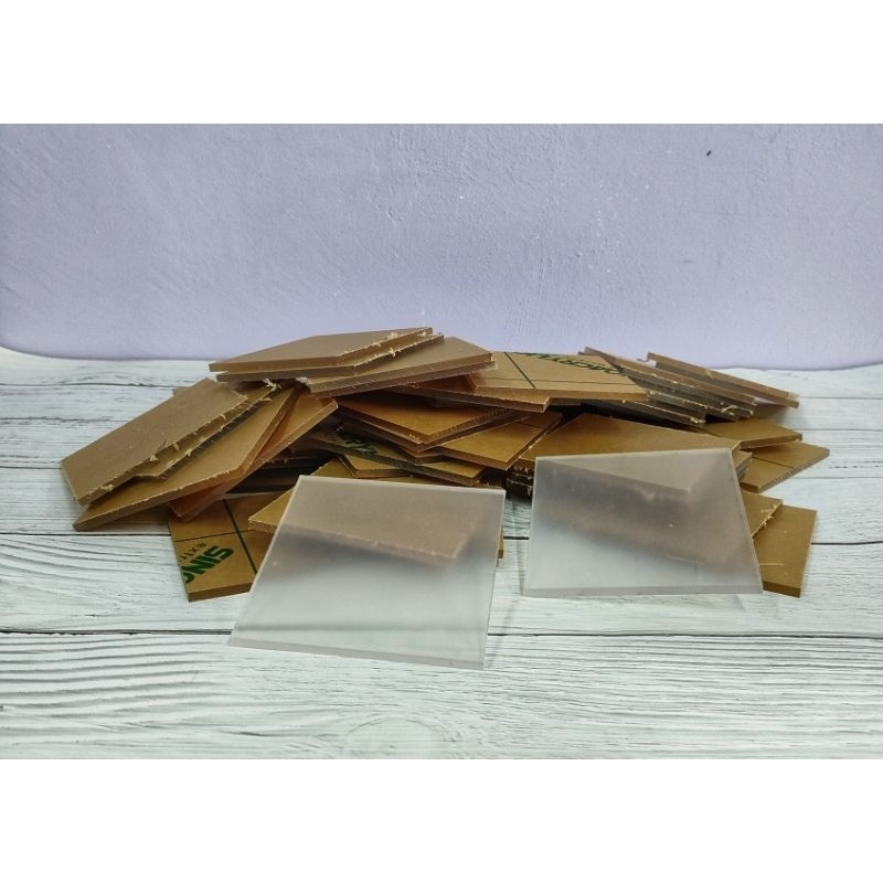 Clear plastic perspex 10cm x 10cm raw coasters for decoupage, painting ...
