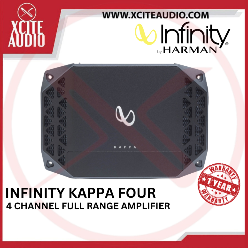 Infinity Kappa Four - Class D - 4 Channel Full Range car amplifier — 100 watts RMS x 4 | Shopee ...