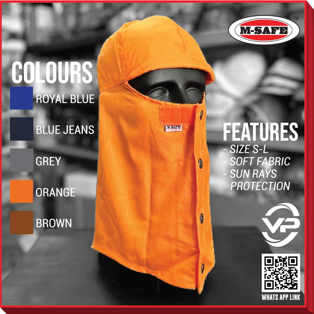 M-SAFE 100% COTTON HEAD COVER CLOTH KAIN PENUTUP KEPALA KERJA PENUTUP ...