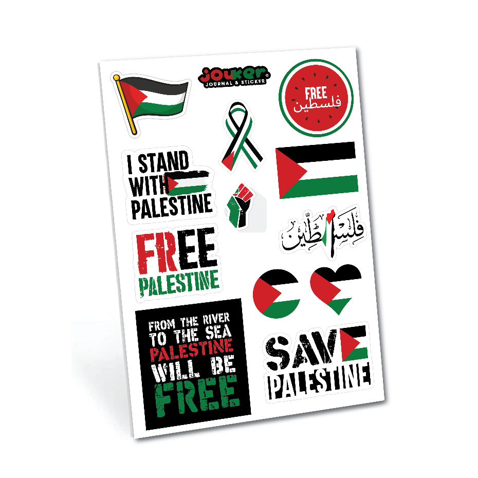 Sticker Palestine / Free Palestin / Solidariti Stand with Palestine ...