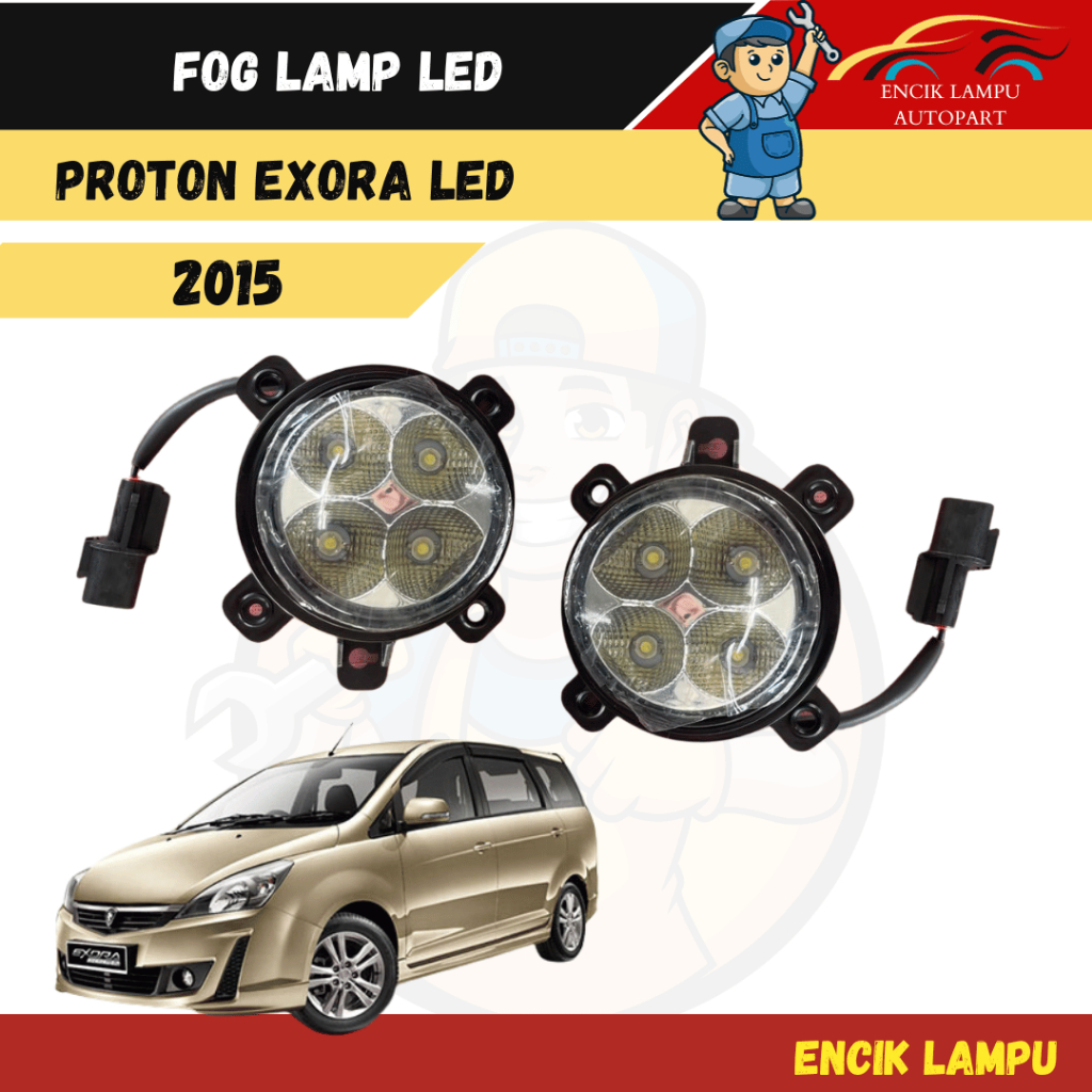 PROTON EXORA BOLD 2015 / BLM FLX / PERSONA / FOG LAMP LED WITH WIRING ...