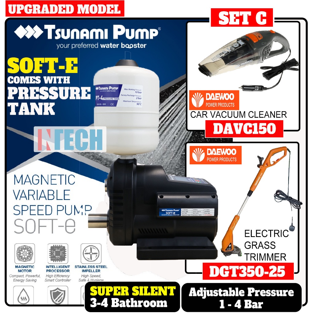 TSUNAMI AQUA-X3 / AQUAX3 BOOSTER PUMP / HOME PUMP MAX FLOW 5M3/HR, 42M ...