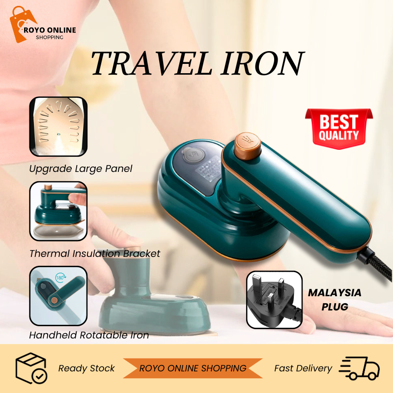 【ROYO OS】Travel Iron Portable Iron Seterika Baju Iron Travel Mini Iron ...