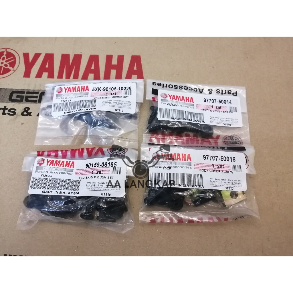 YAMAHA Y125Z 125Z Y125ZR 125ZR BODY COVER SET SCREW SKRU FULL COMPLETE ...