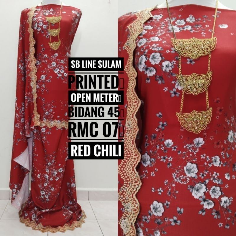 KAIN PASANG SB LINE PRINTED BERSULAM VIRAL-OPEN METER(Bidang 45 ...