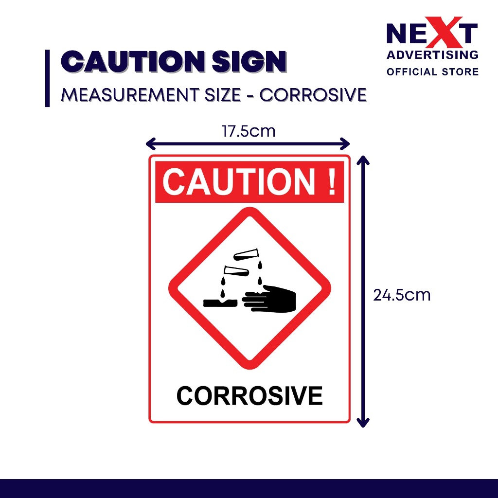 COSHH Hazard Symbol Sign | Caution Toxic Radiation Explosives Corrosive ...