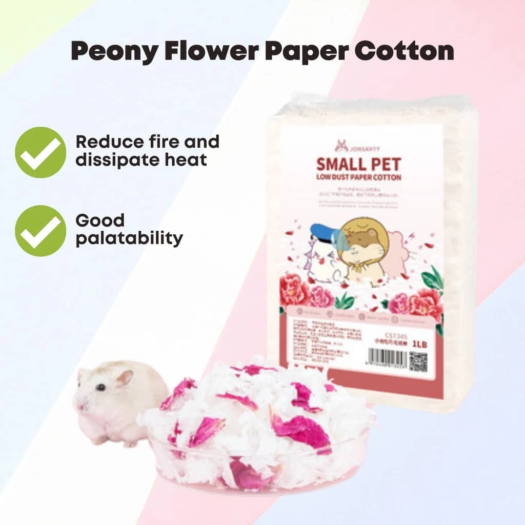 Jonsanty Hamster paper bedding 4.1L flower dust free hamster bedding ...