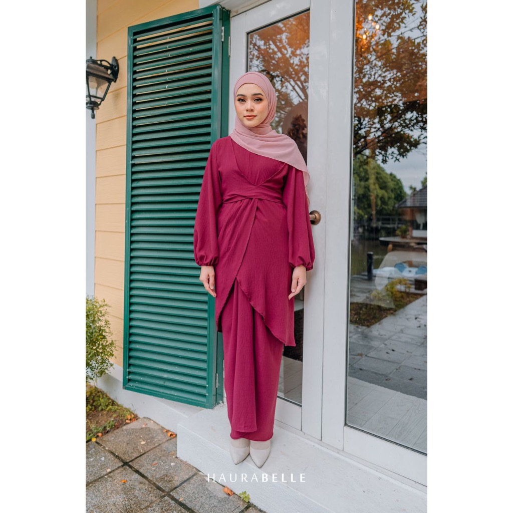 Readystock Jane Kurung Haurabelle Baju Kurung Moden Instant Pario Baju ...