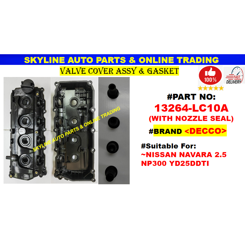 13264-LC10A Valve Cover Assy Nissan Navara 2.5 NP300 YD25DDTI (With ...