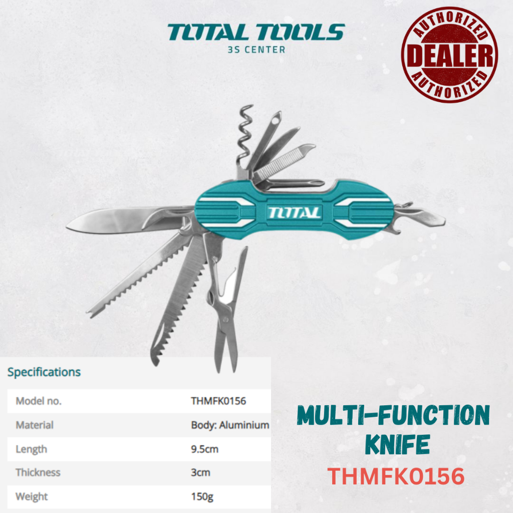 TOTAL Multi-function Knife 多功能刀 15 different functions (150g) - THMFK0156 | Shopee Malaysia