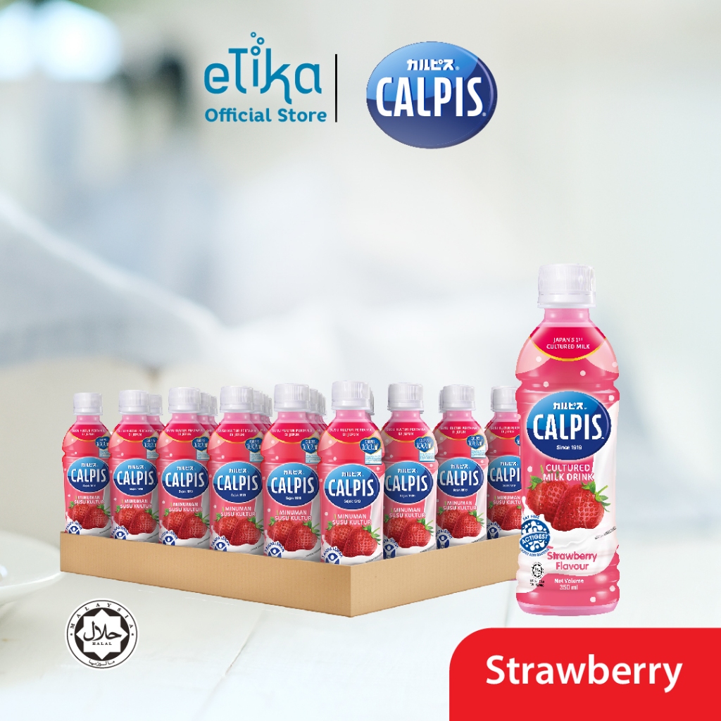 Calpis Cultured Milk - Grape/Mango/Original/Strawberry (350ml x 24 Bottles/Carton) | Shopee Malaysia