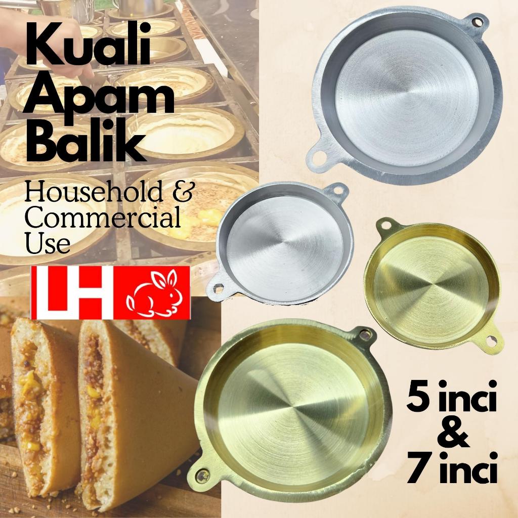 Kuali Apam Balik 5'' 7'' Tembaga & Aluminium Acuan Kuih Apom Balik Pan ...
