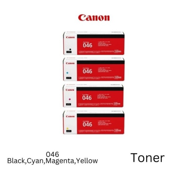 Canon 046 Black/Cyan/Magenta/Yellow Toner Cartridge (Original) | Shopee Malaysia