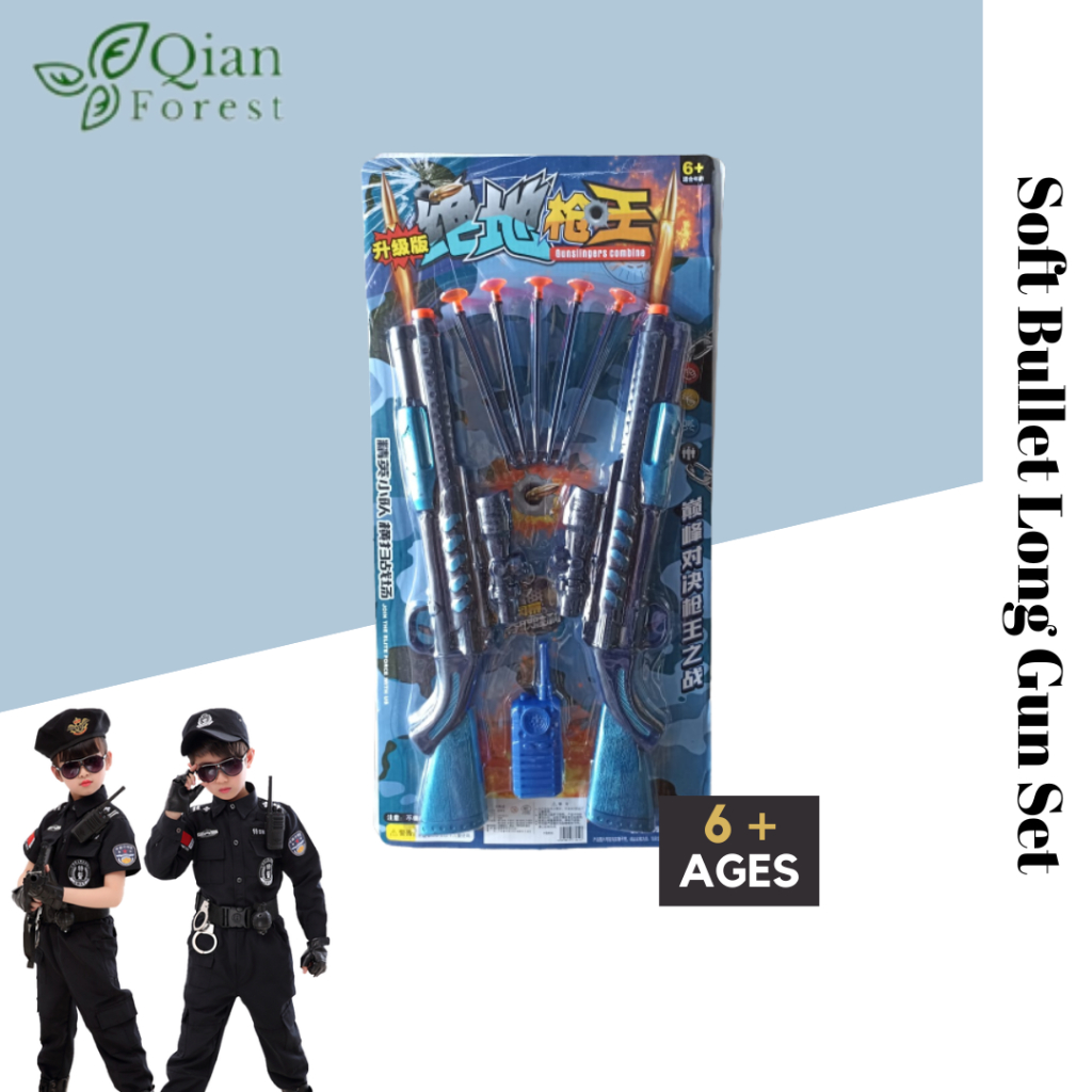 Children's Toy Gun Set Soft Bullet Long Gun Set | Shopee Malaysia