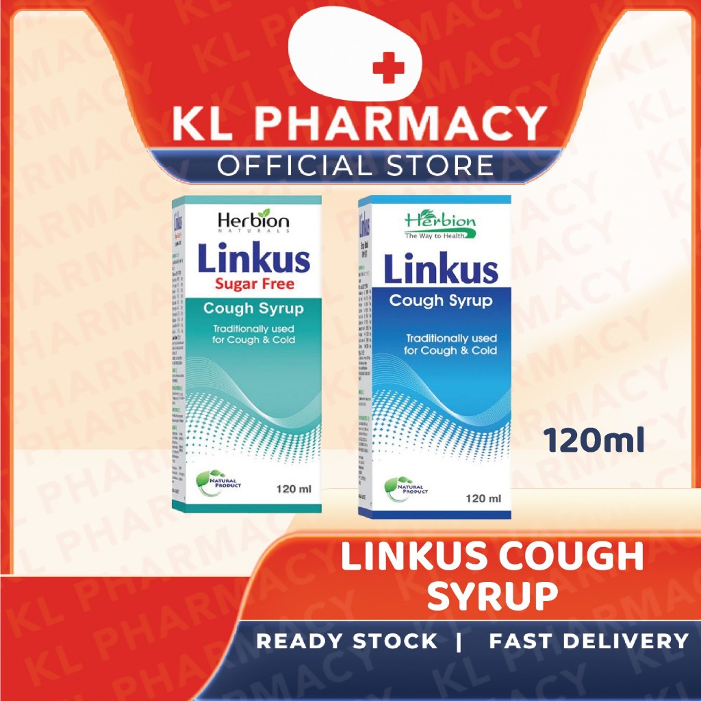 Linkus Cough Syrup with Adhatoda Vasica and Glycyrrhiza Glabra for Cold ...