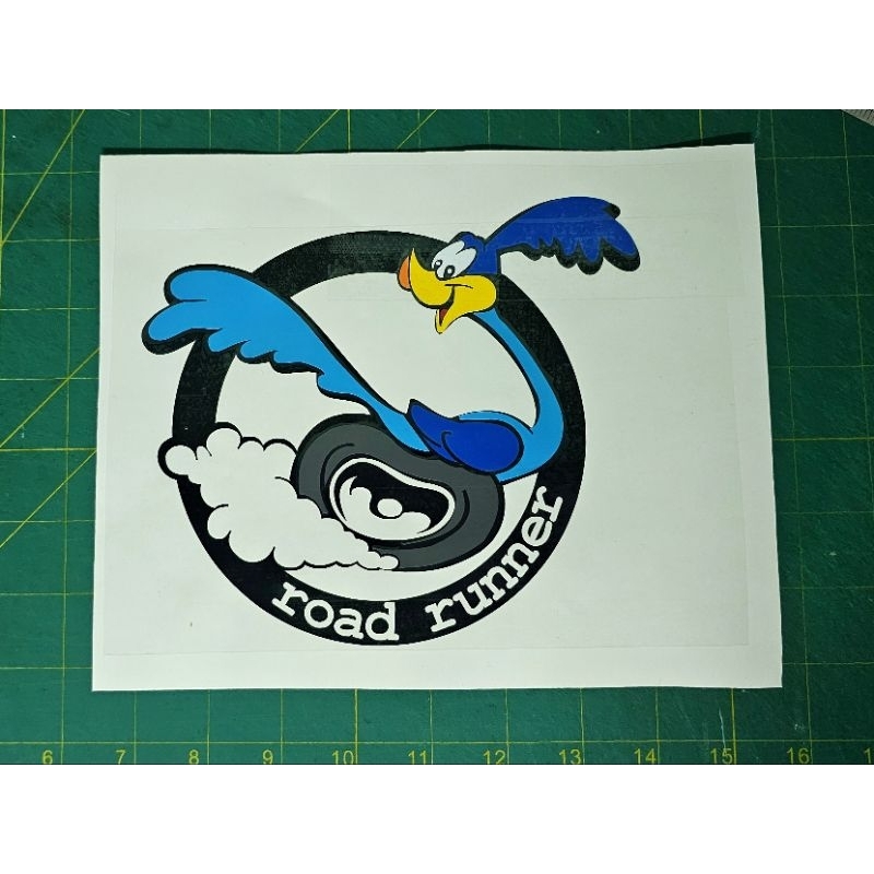 STICKER ROAD RUNNER,STICKER TAMPAL LUAR CERMIN/BODY STICKER CARTOON ...