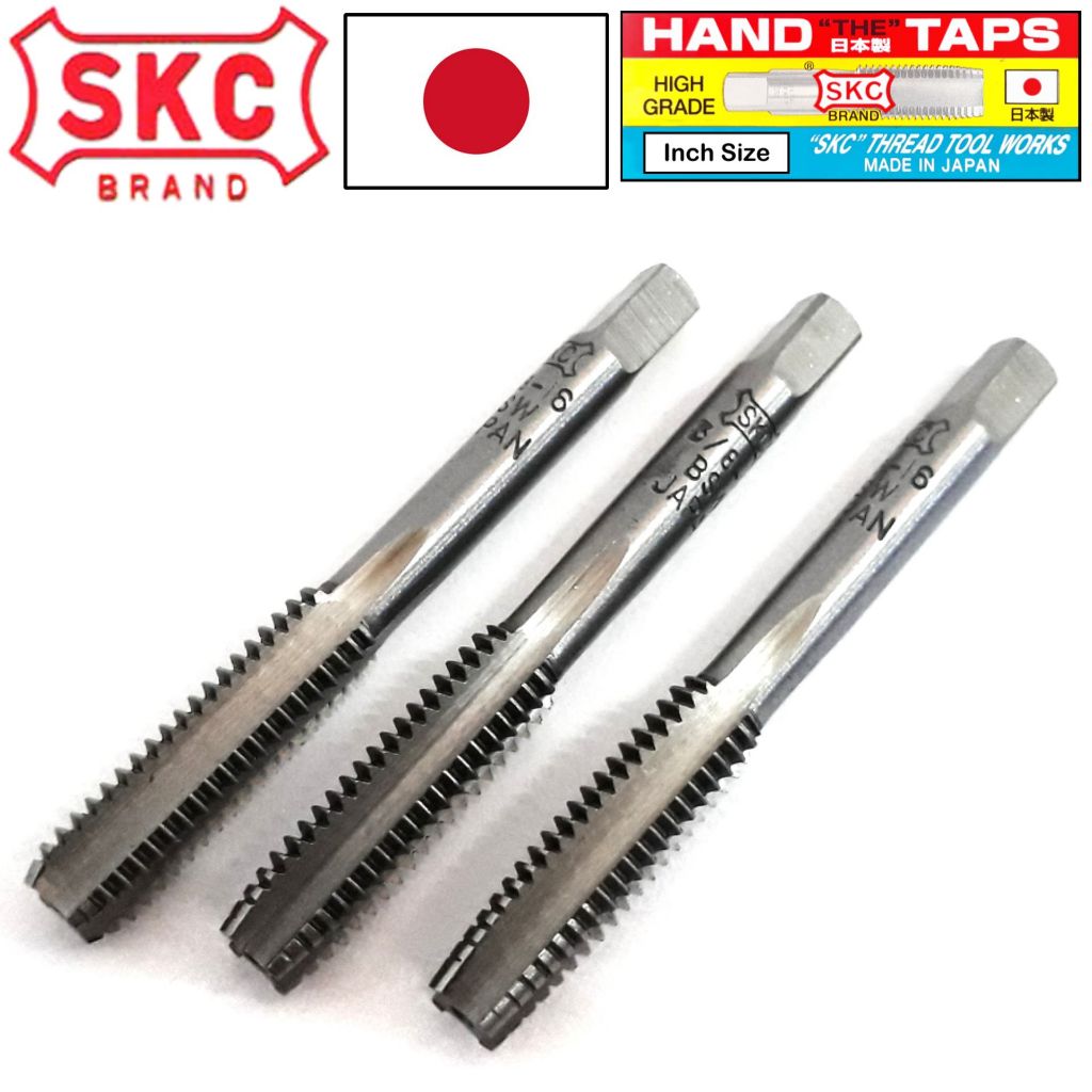 SKC BSW THREAD 3-PC HAND TAP SET 1/8'' ~ 1/2'' MADE IN JAPAN | Shopee ...