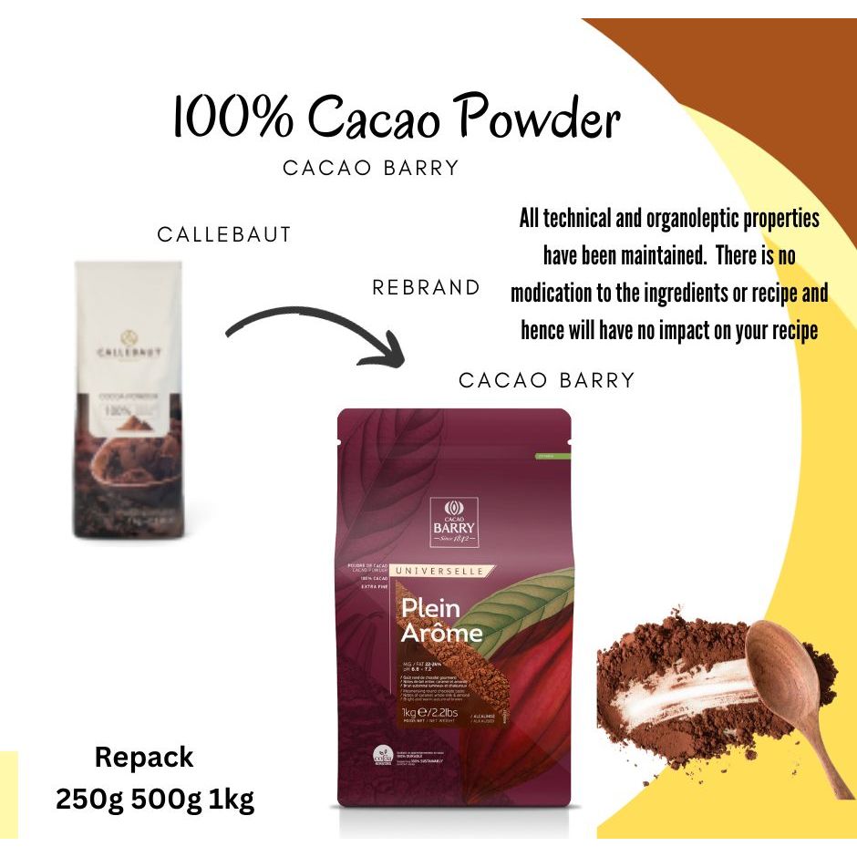 Belgium Plein Arome [rebrand from Callebaut] Cocoa Powder (100% Pure ...
