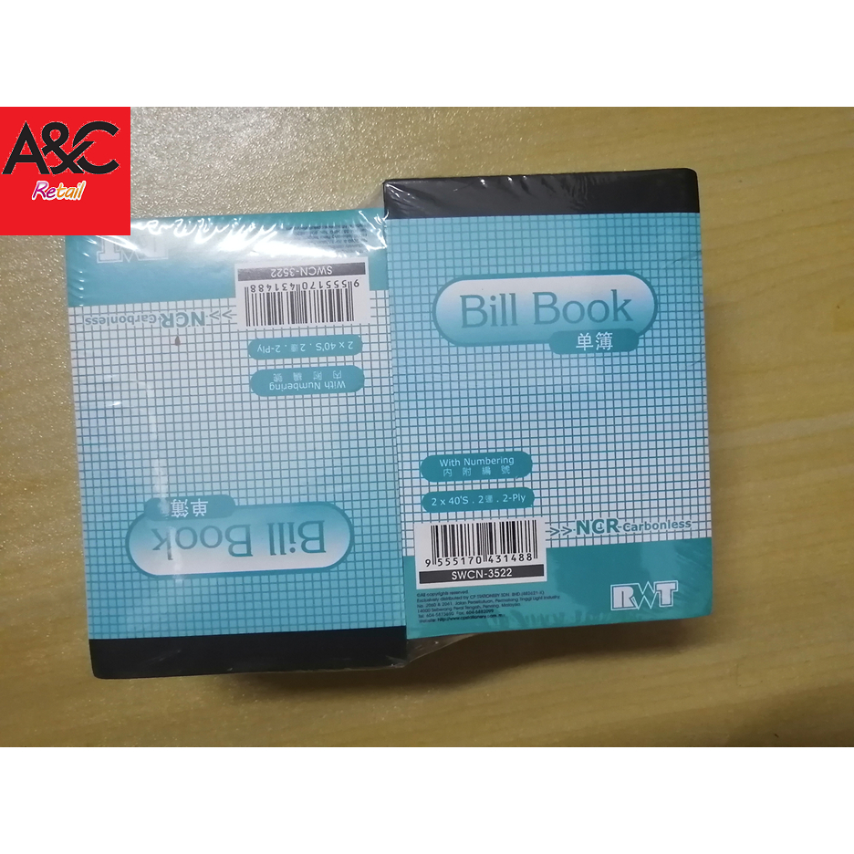 Small Bill Book RWT Ncr 2ply x 40s 10books | Shopee Malaysia