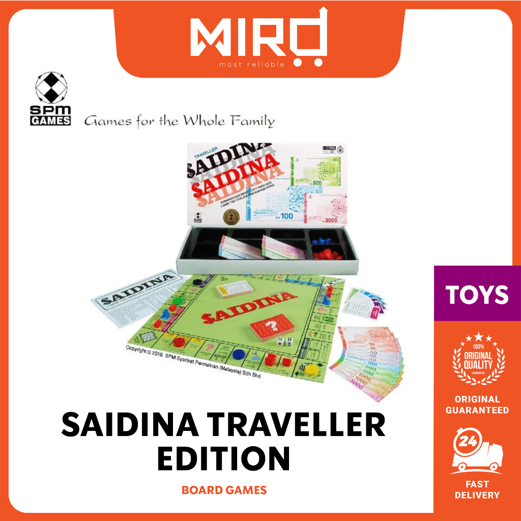 Saidina Traveller Edition Board Games Compact Version for Travel ...