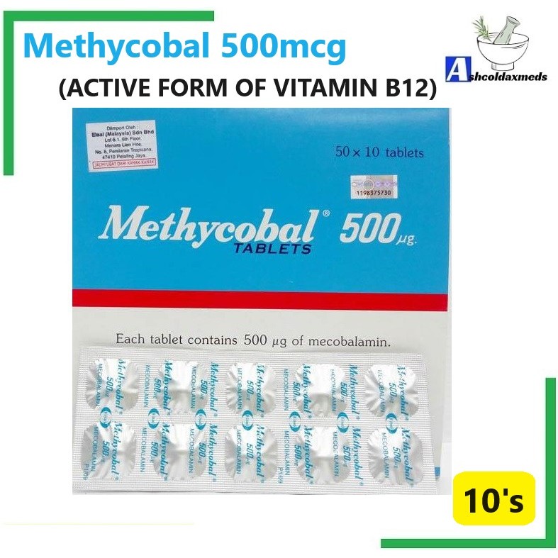 METHYCOBAL 500MCG TABS 10S EXP10/2027 (Silver) | Shopee Malaysia
