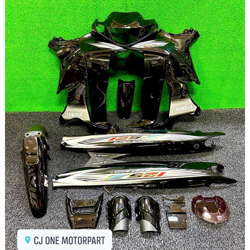 COVER SET Y125ZR HITAM ROBOT | Shopee Malaysia