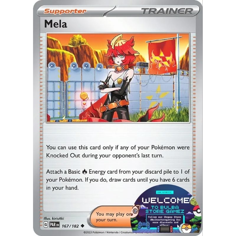 Mela 167/182 Paradox Rift PAR SV04 Pokémon TCG Card Game Scarlet ...