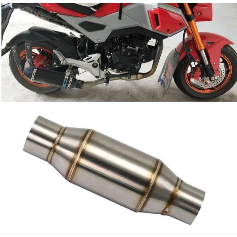 MOTORCYCLE EXHAUST POWER BOMM BACK PRESSURE UNIVERSAL EXHAUST PIPE ...