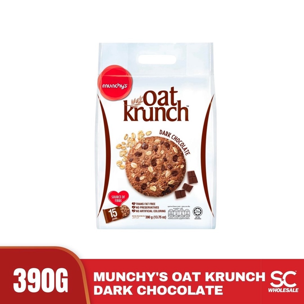 BISKUT OAT KRUNCH DARK CHOCOLATE (15PCS) MUNCHY(390G) | Shopee Malaysia