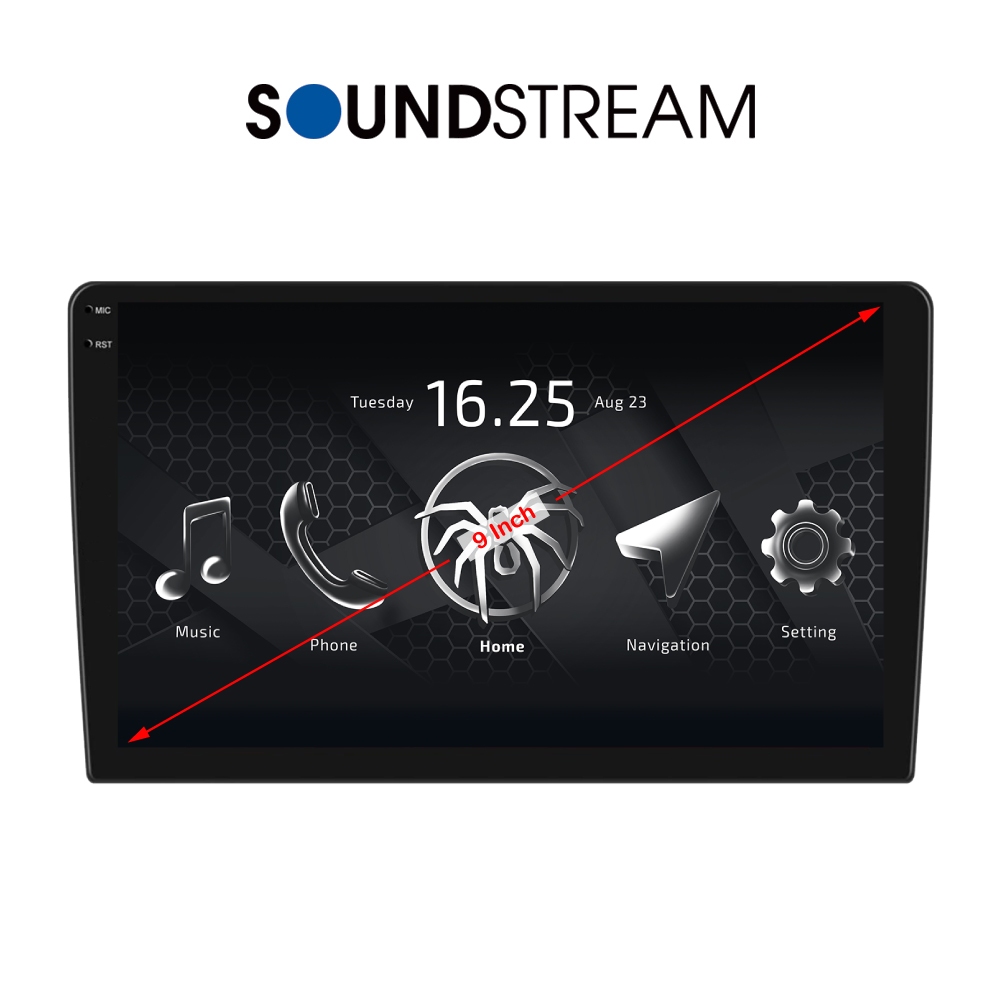 SOUNDSTREAM Anzuo Explore DSP Android Car Player (9"/10"/1 + 32GB ...